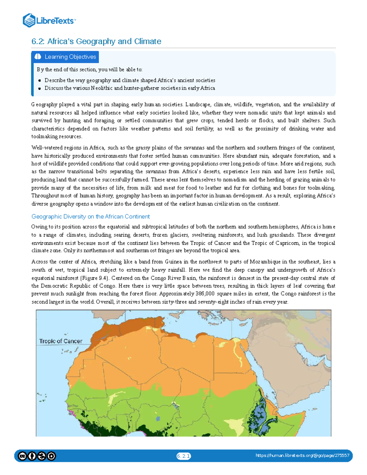 6.2: Africa's Geography and Climate Impact on Early Societies - Studocu