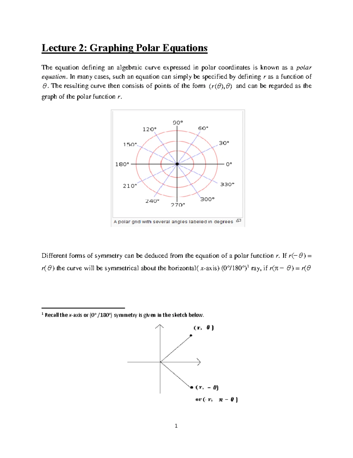 Lecture 3 - Polar Curve Generation with GNU Plot Techniques - Studocu