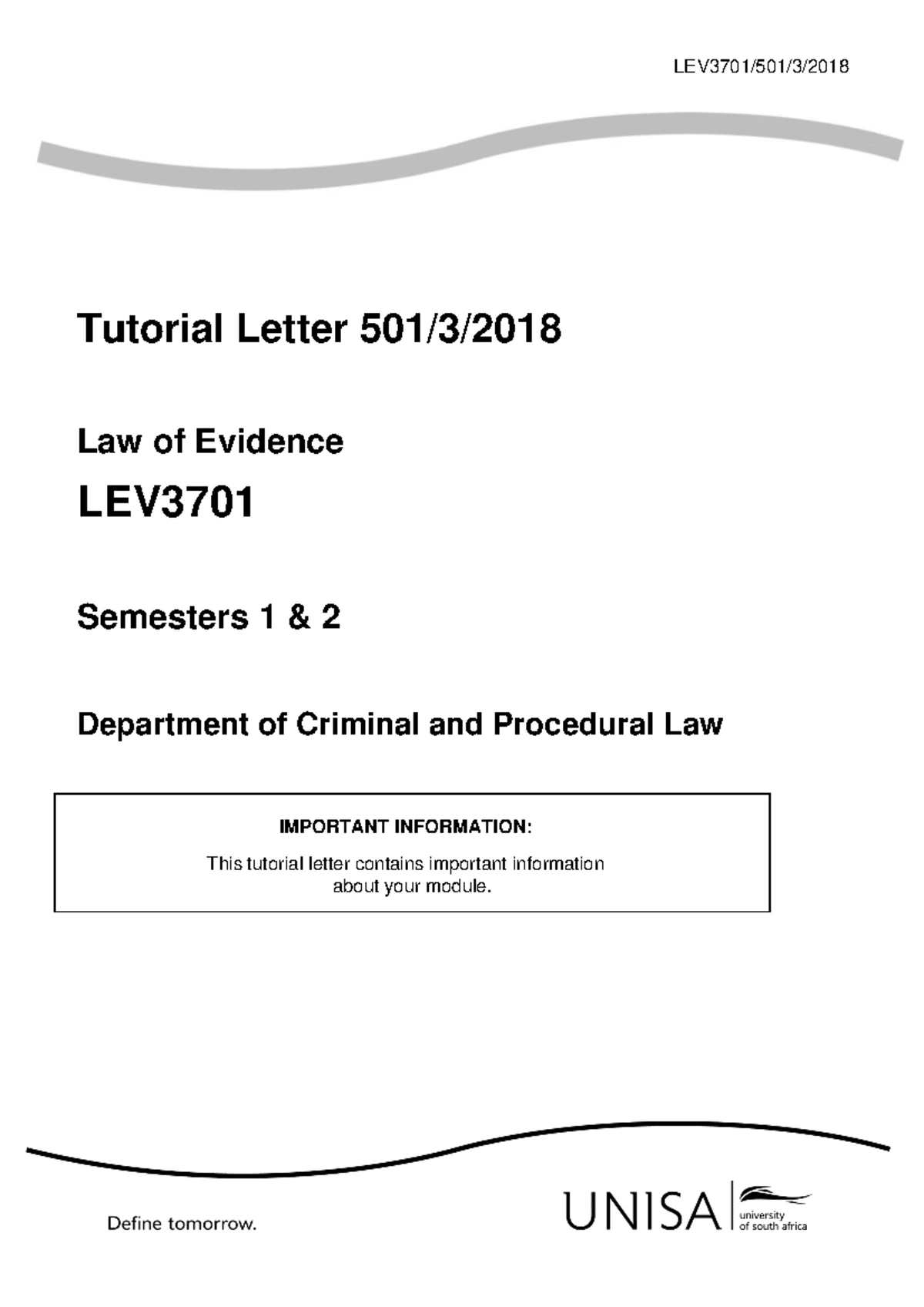 LEV3701 Quiz Assessment 1 & 2 Feedback and Results - Studocu
