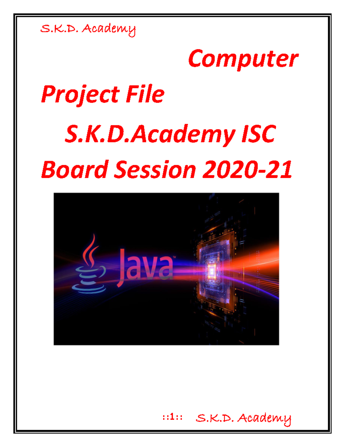 Computer Science Project File: JAVA PROGRAM - Class XII F - Studocu
