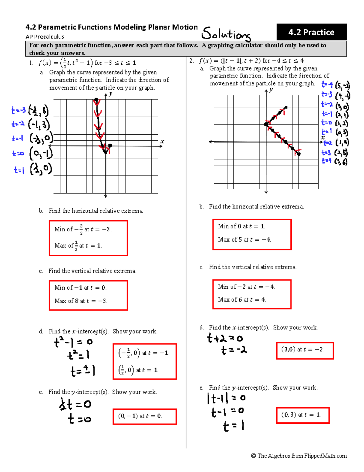 APC 4 - Exploring Parametric Functions and Planar Motion - Studocu