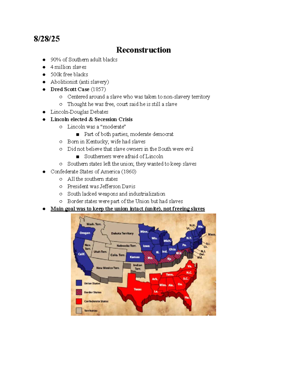 Reconstruction and Civil Rights: Key Events & Amendments (HIST 101 ...