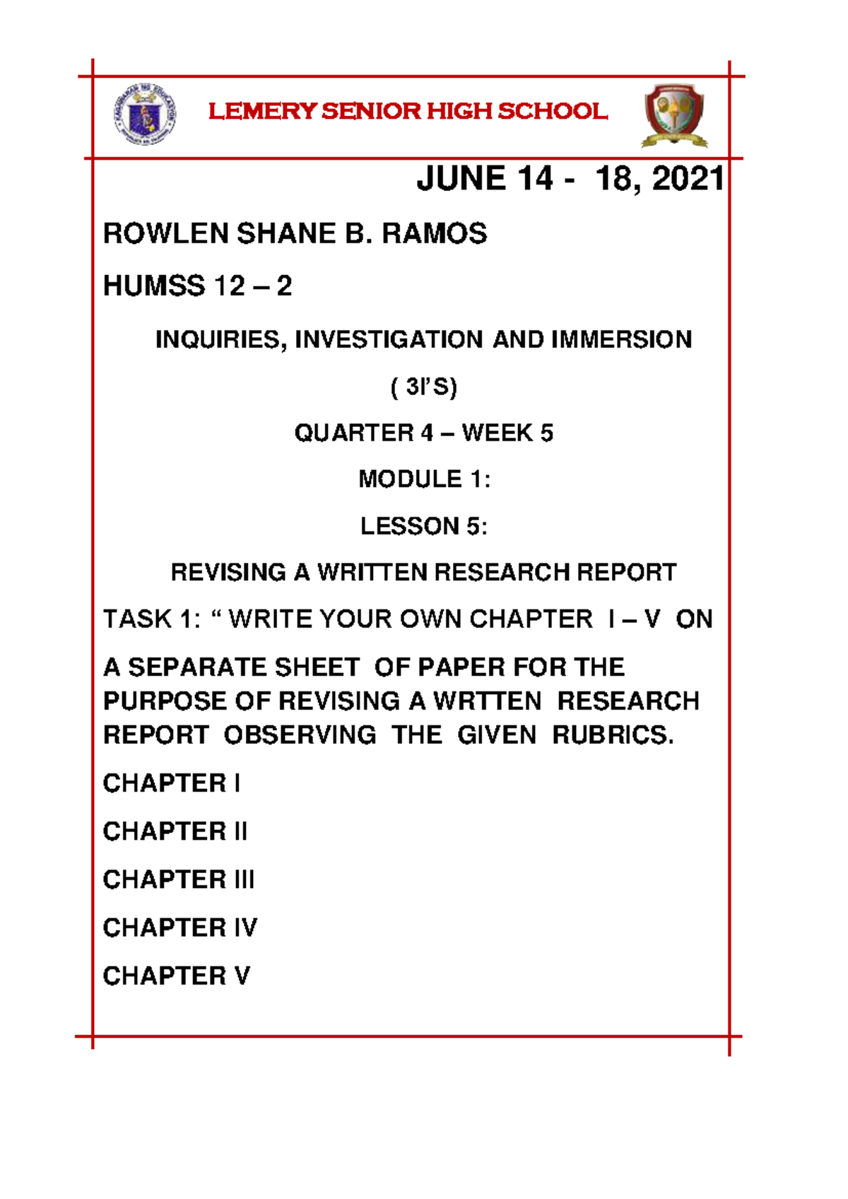 Effects of Academic Stress on Performance: Research Paper IN 3IS - Studocu