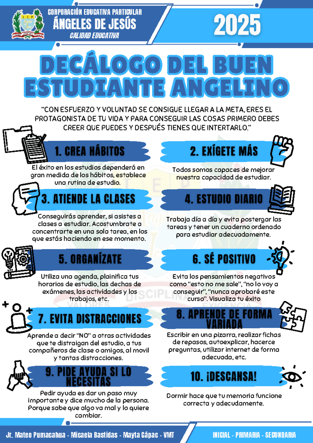 Decálogo del Buen Estudiante Angelino: Estrategias para el Éxito ...