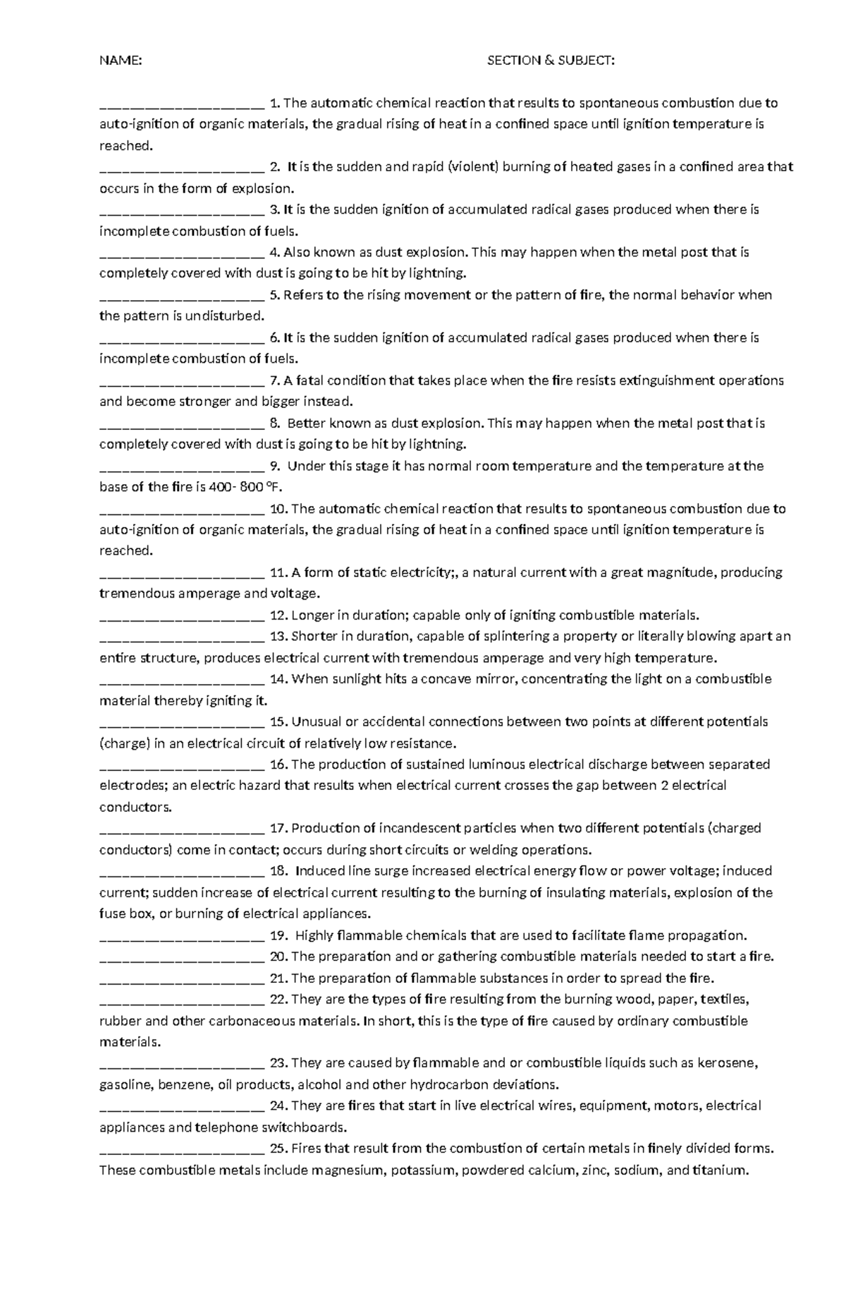 Quiz dcdi18 - none - NAME: SECTION & SUBJECT: ______________________ 1 ...