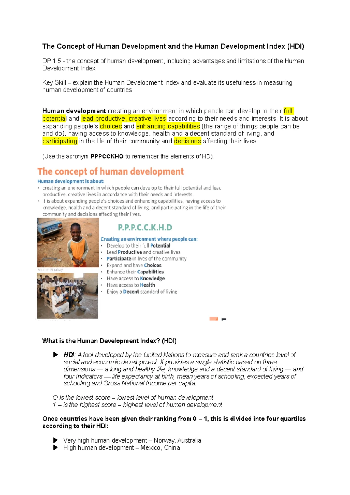 Study Notes for Health and Human Development Unit 3 AOS1 - Studocu