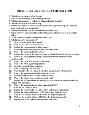 EDE 221-E TUT 1 Tutorial Questions August 2024 - DEPARTMENT OF ...