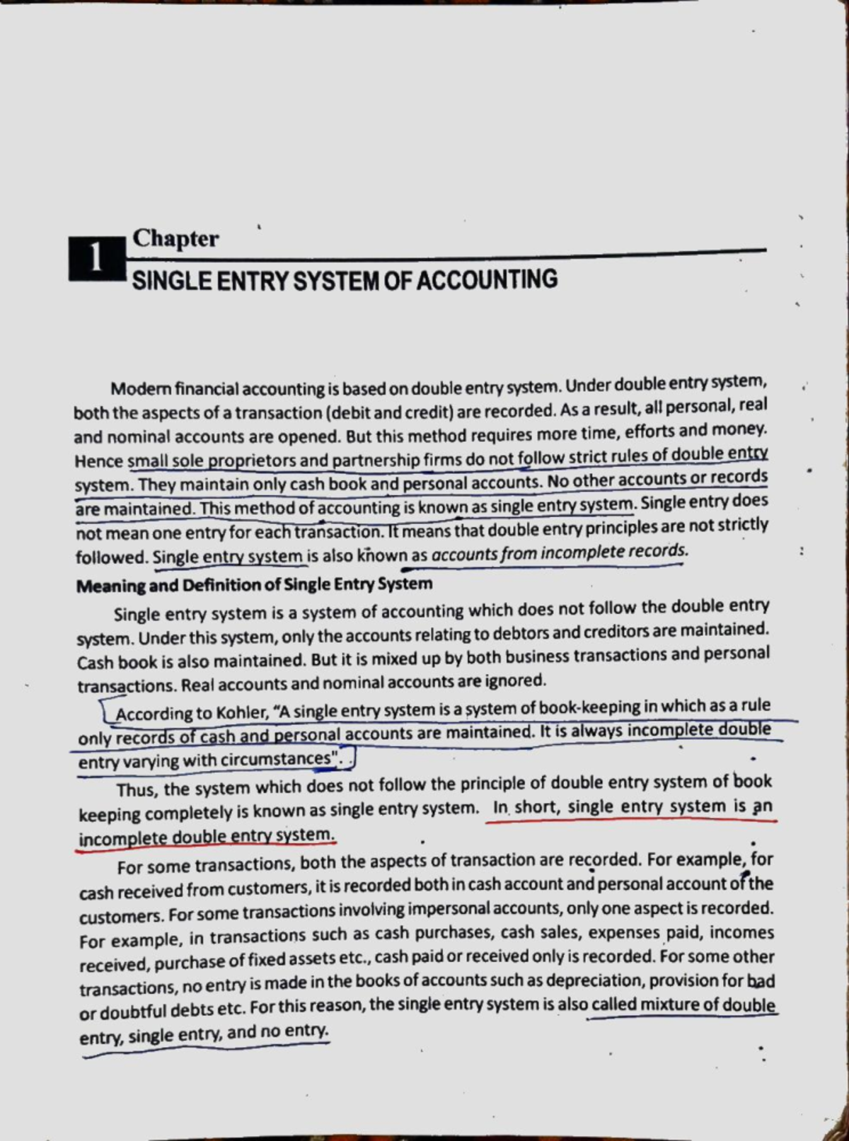 Financial Accounting: Single Entry System & Statement of Affairs ...