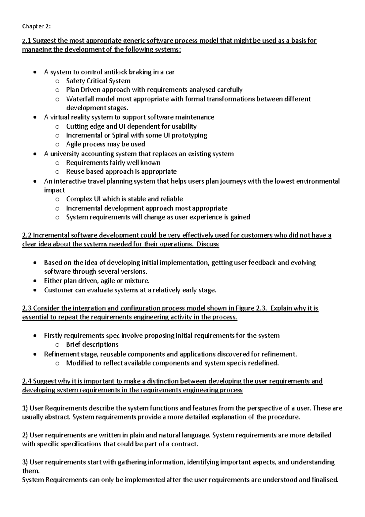 Chapter 2 & 3 Software Process Models and Agile Methodologies Overview ...