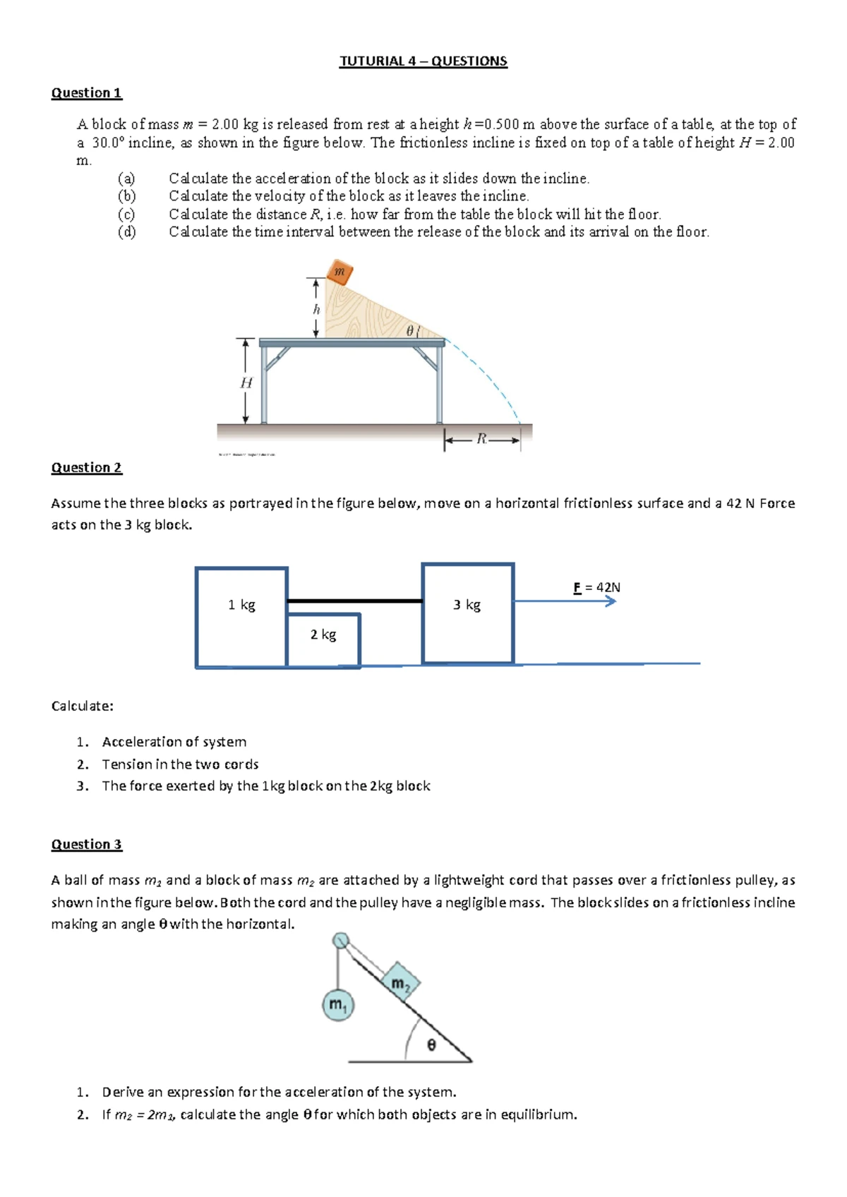Practical Test Questions for PHYG1A1/L1A1 and PHYE0A - Paper Z - Studocu