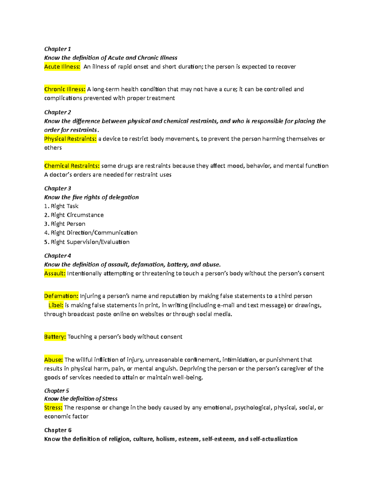 Nursing Procedure Notes: Collection, Care & Hygiene Practices (NUR 101 ...