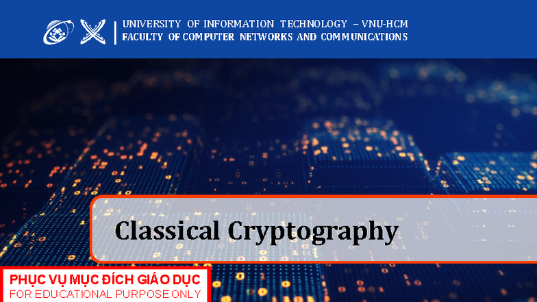 Lab01 - Classical Cryptography: Exploring Encryption Techniques - Studocu