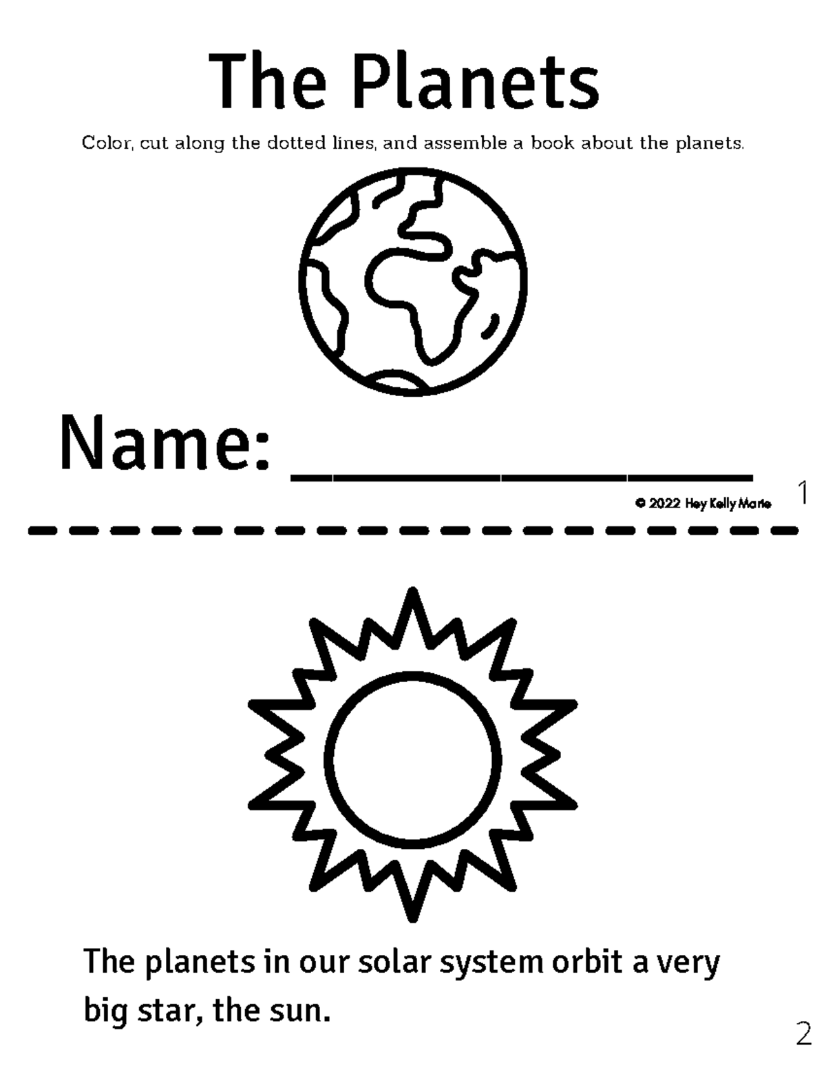 Space Theme Worksheets: Exploring Our Solar System - Studocu