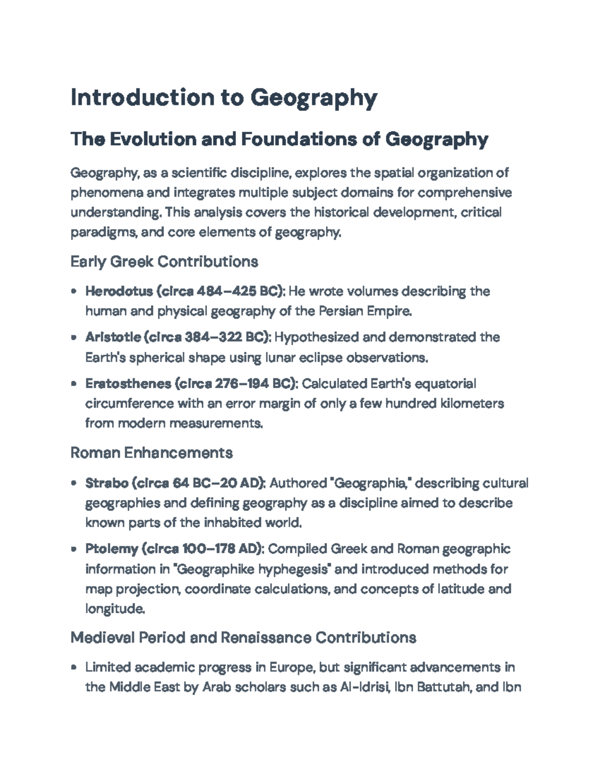 Geography 101: Foundations, Evolution, and Key Elements Explained ...