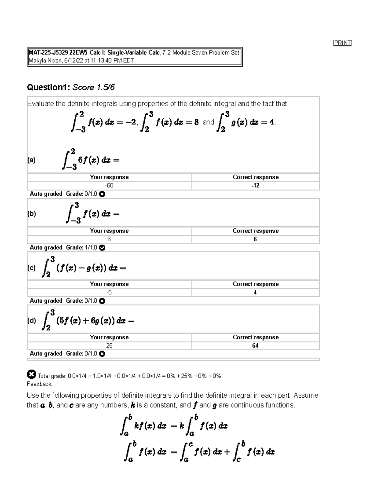 7 2 Module Seven Problem Set Answers Print Mat 225 J5329 22ew5 Calc I Single Variable Calc