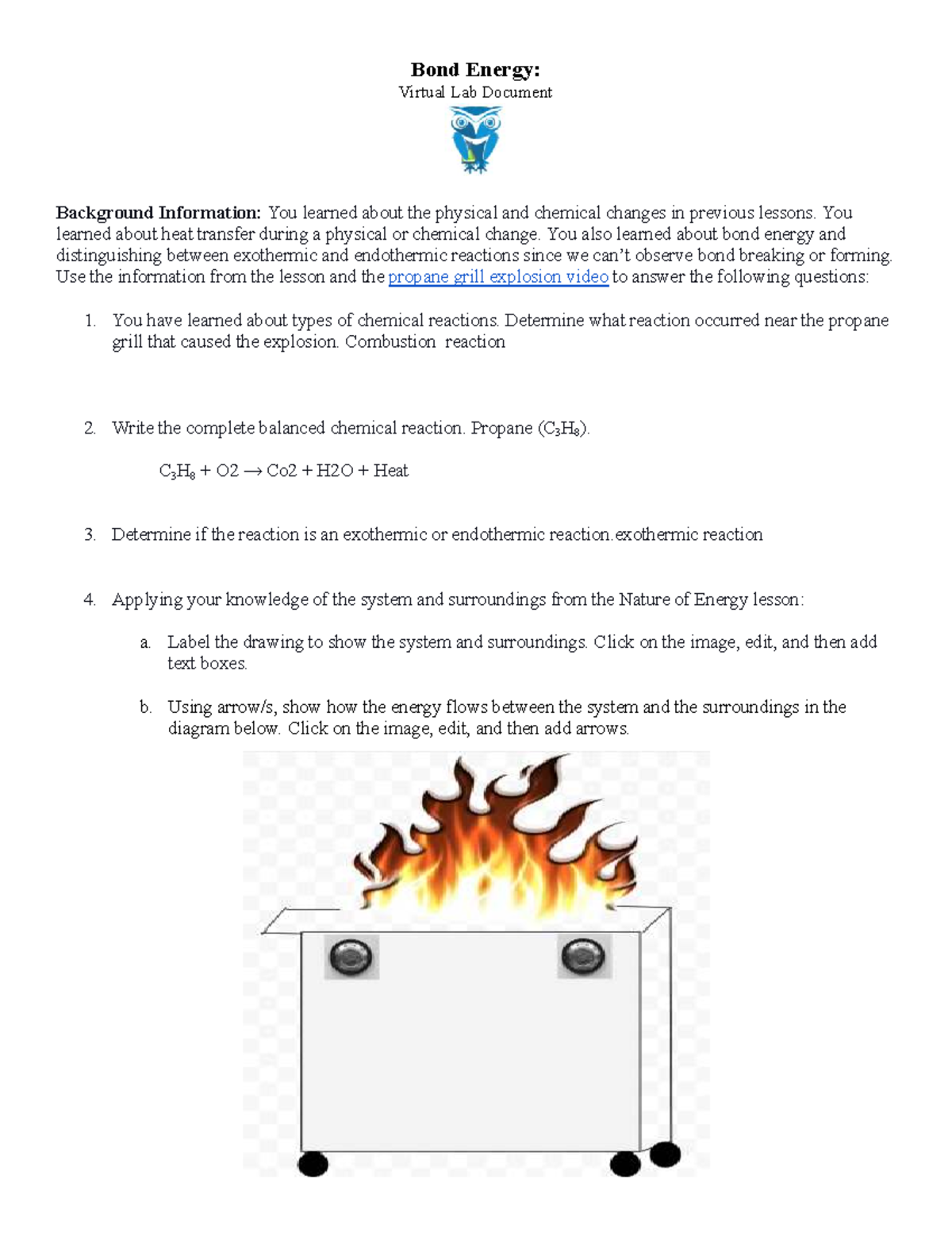 Bond Energy Virtual Lab Analysis for Chemistry (CHEM 101) - Studocu