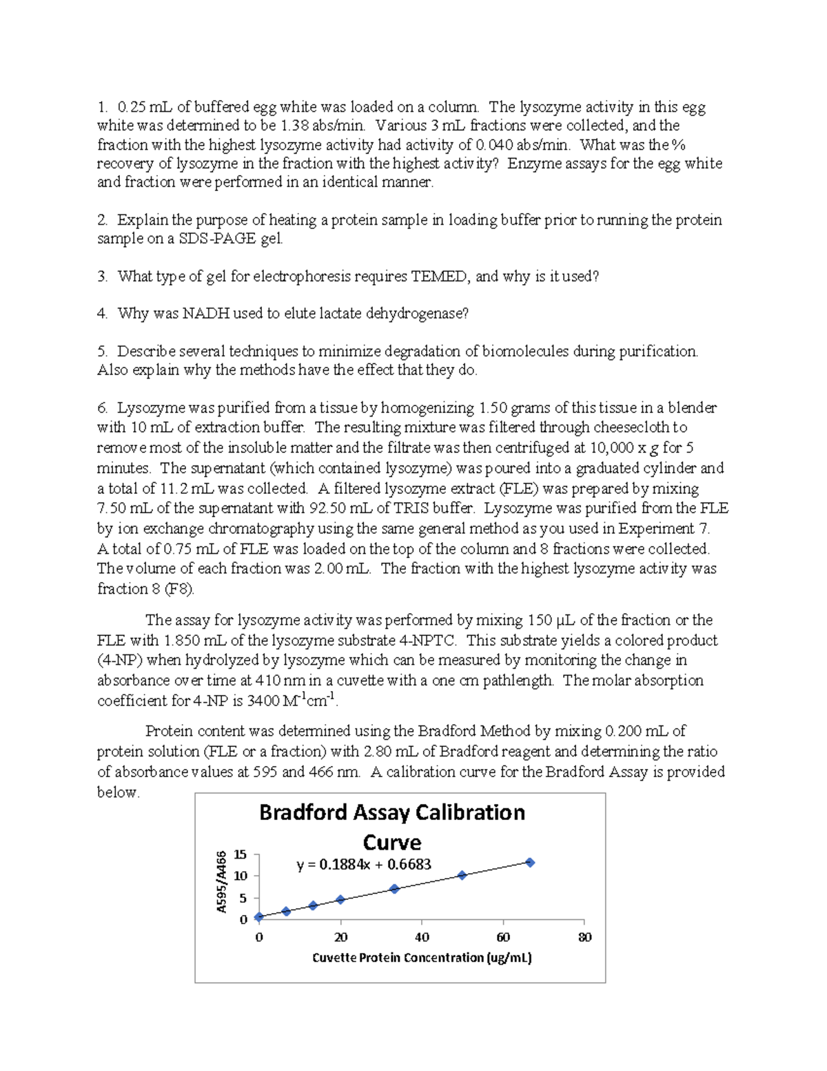 Final Exam - Enzyme Purification Techniques and Assays - Studocu