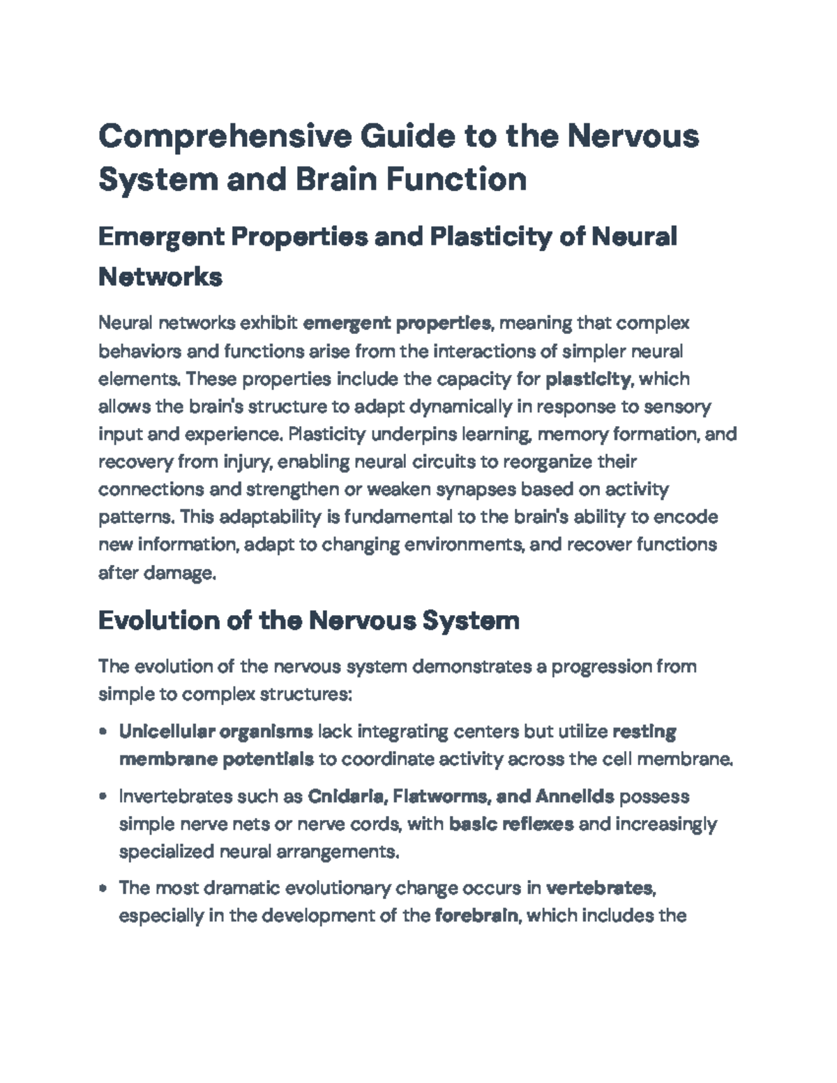 Comprehensive Overview of the Nervous System: Structure & Function ...