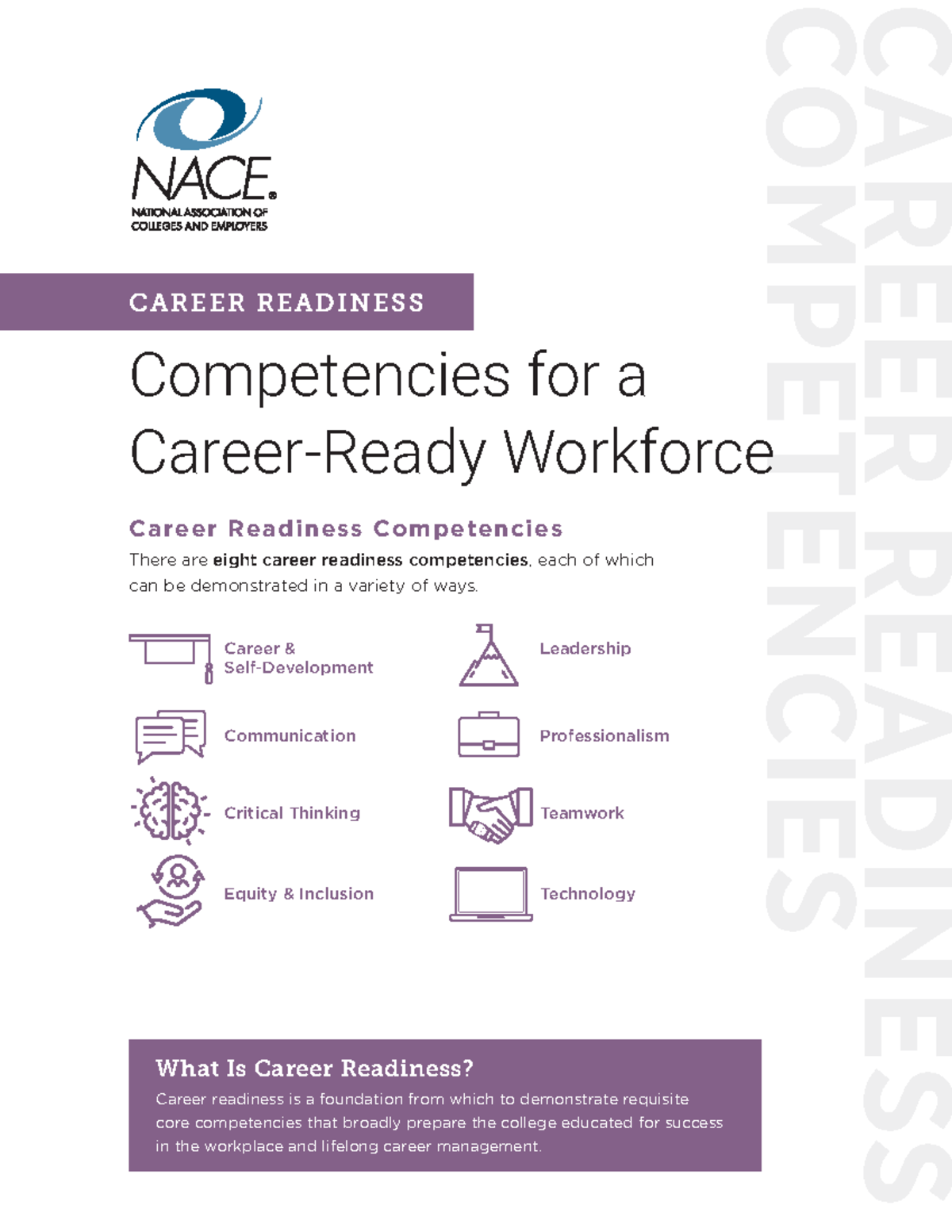 NACE Competencies for Career Readiness: Essential Skills Overview - Studocu