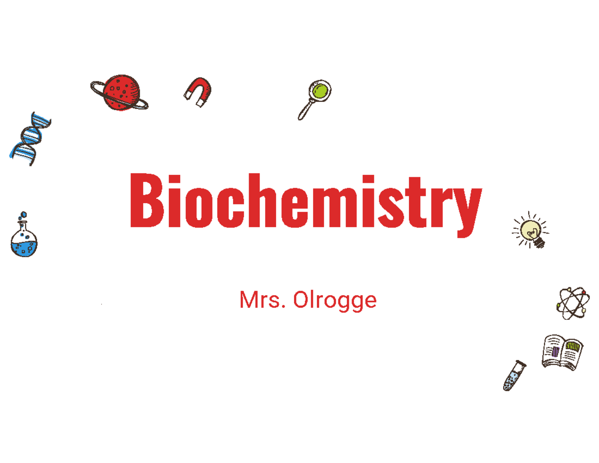 Biochemistry Notes: Metabolism, Macromolecules & Enzymes (BIO 101 ...