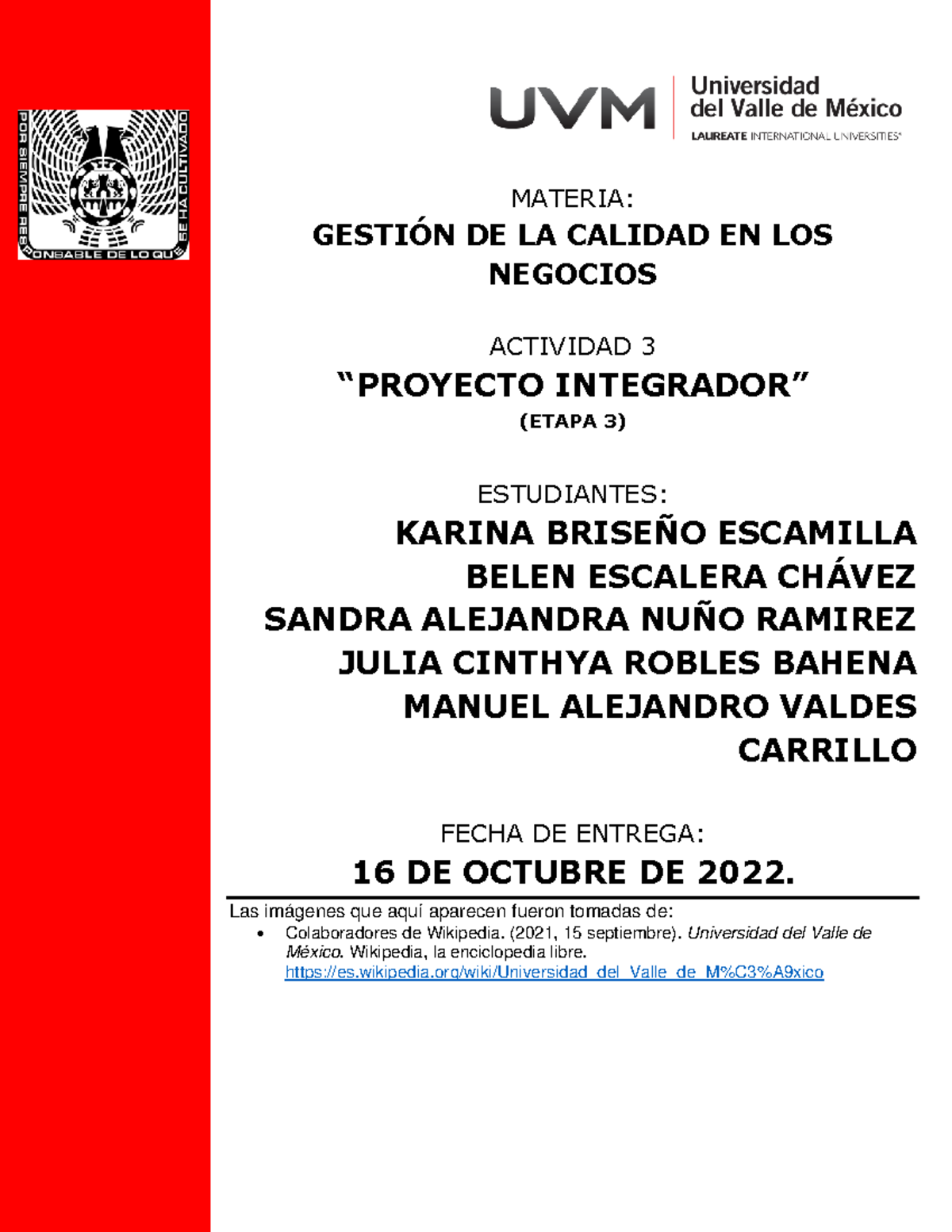 GCN A3 Proyecto Integrador - Plan de Diseño del SGC en Empresas - Studocu