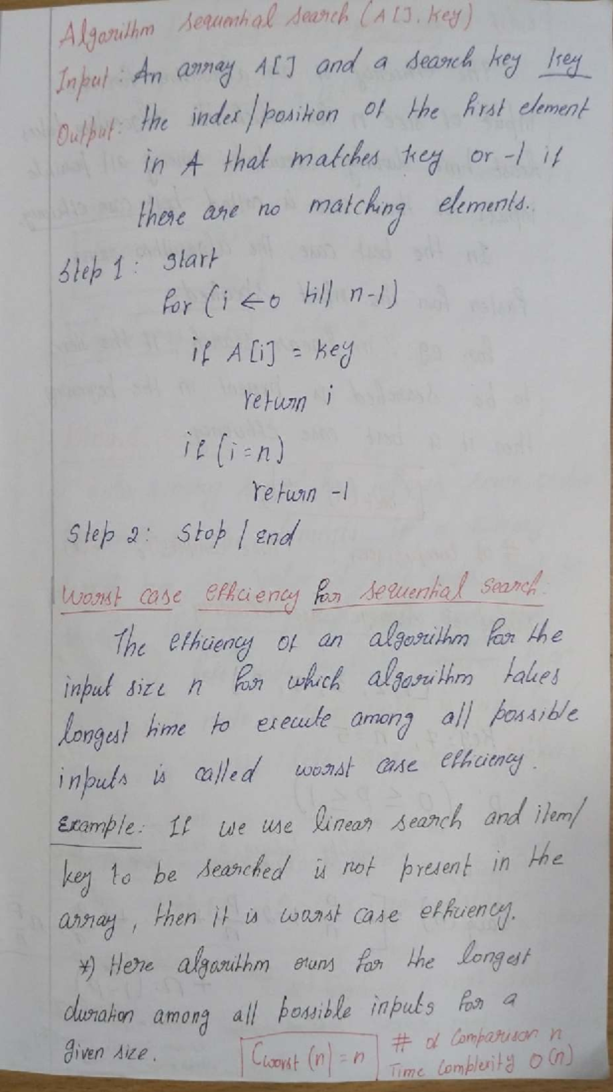 UNIT-2 DAA - U3 Handwritten Notes on Algorithm Analysis Techniques ...