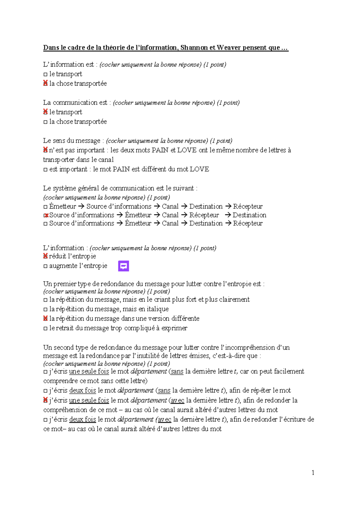 Révision intermédiaire SCI 101 : Théories de la communication - Studocu