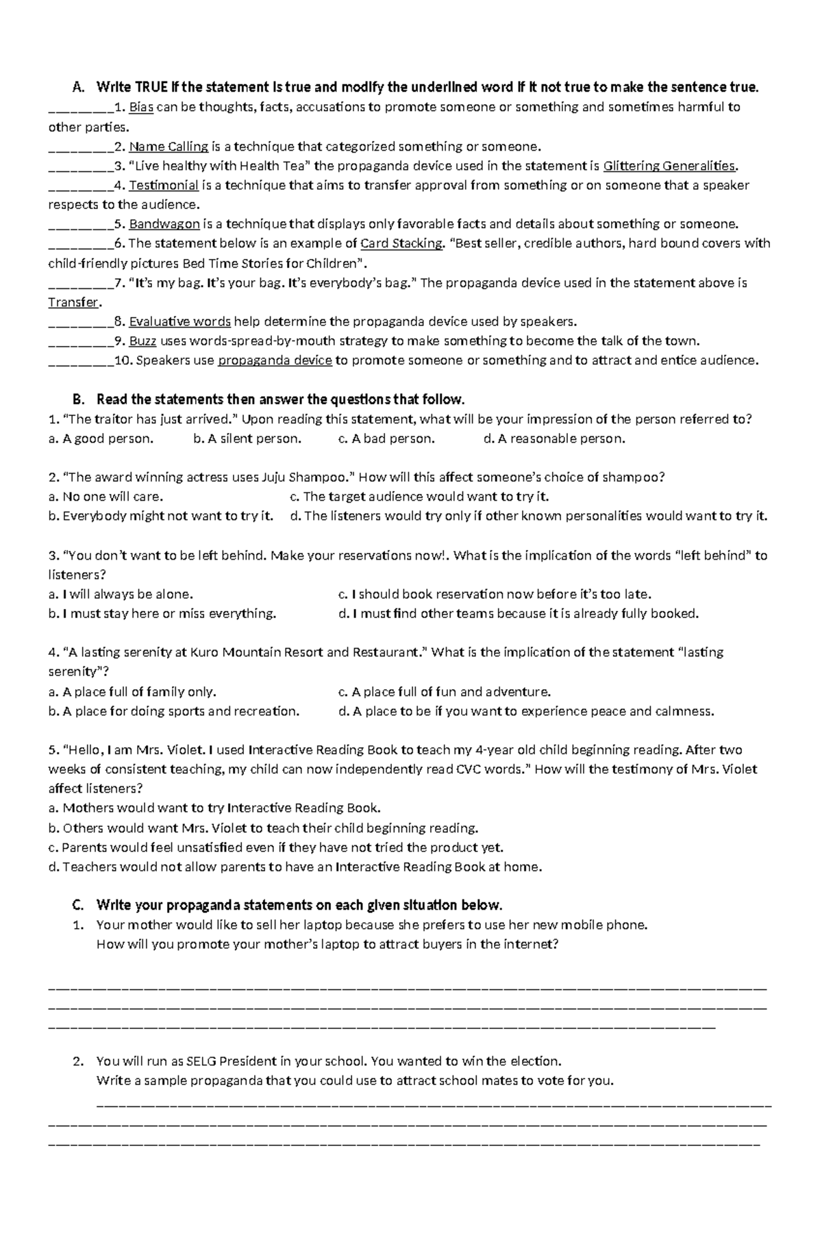 Propaganda Posters Quiz 3: Understanding Techniques and Implications ...