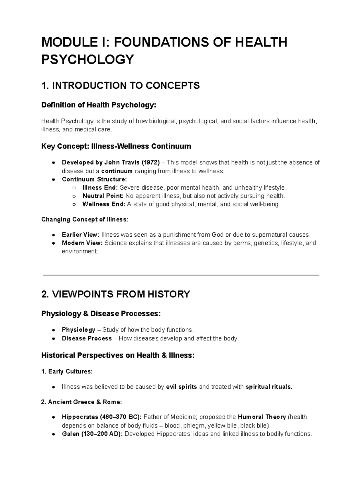 Health Psychology (PSY 101): Foundations and Key Concepts - Studocu