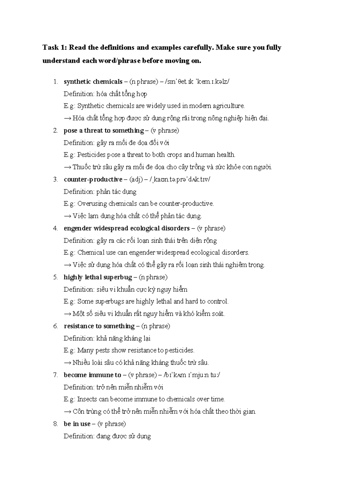 Unit 10 - a. Biological Control of Pests: Definitions & Examples - Studocu