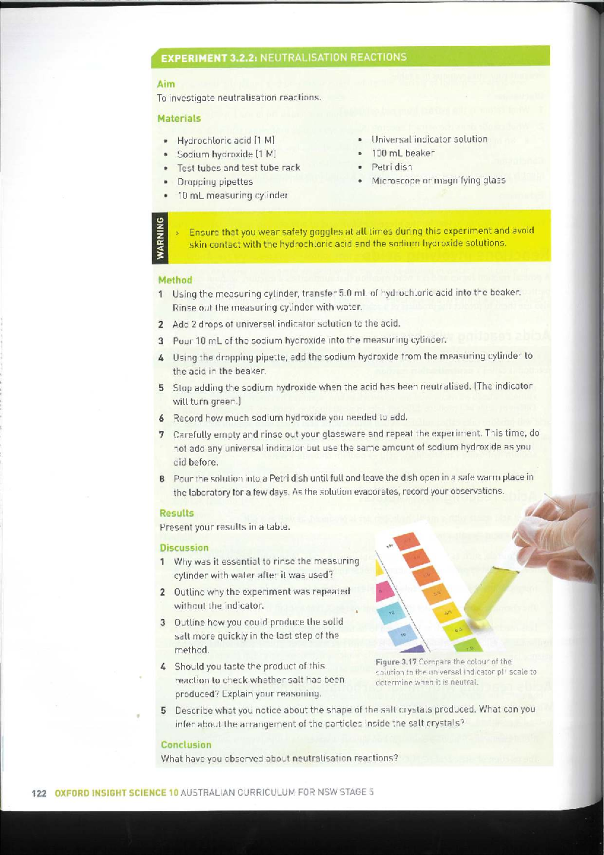 Experiment 3.2.2: Neutralisation Reactions - Studocu