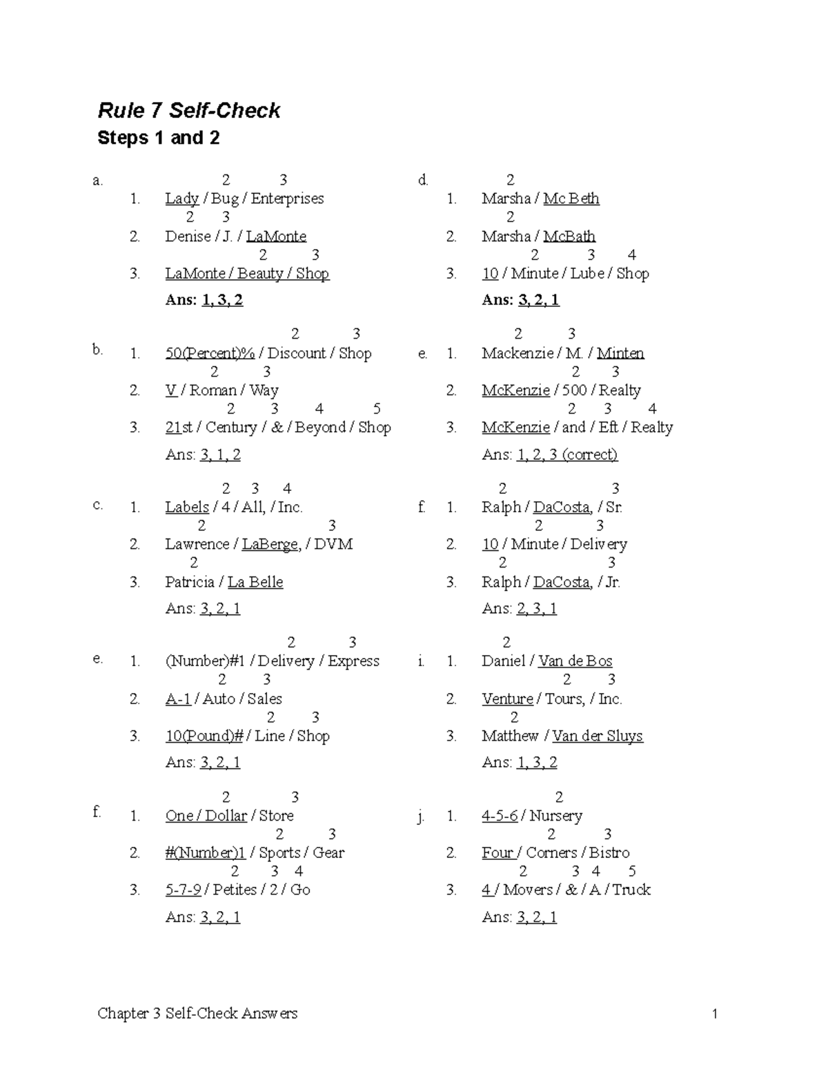 Ch03 selfcheck sols - Easy homework guides - Rule 7 Self-Check Steps 1 ...