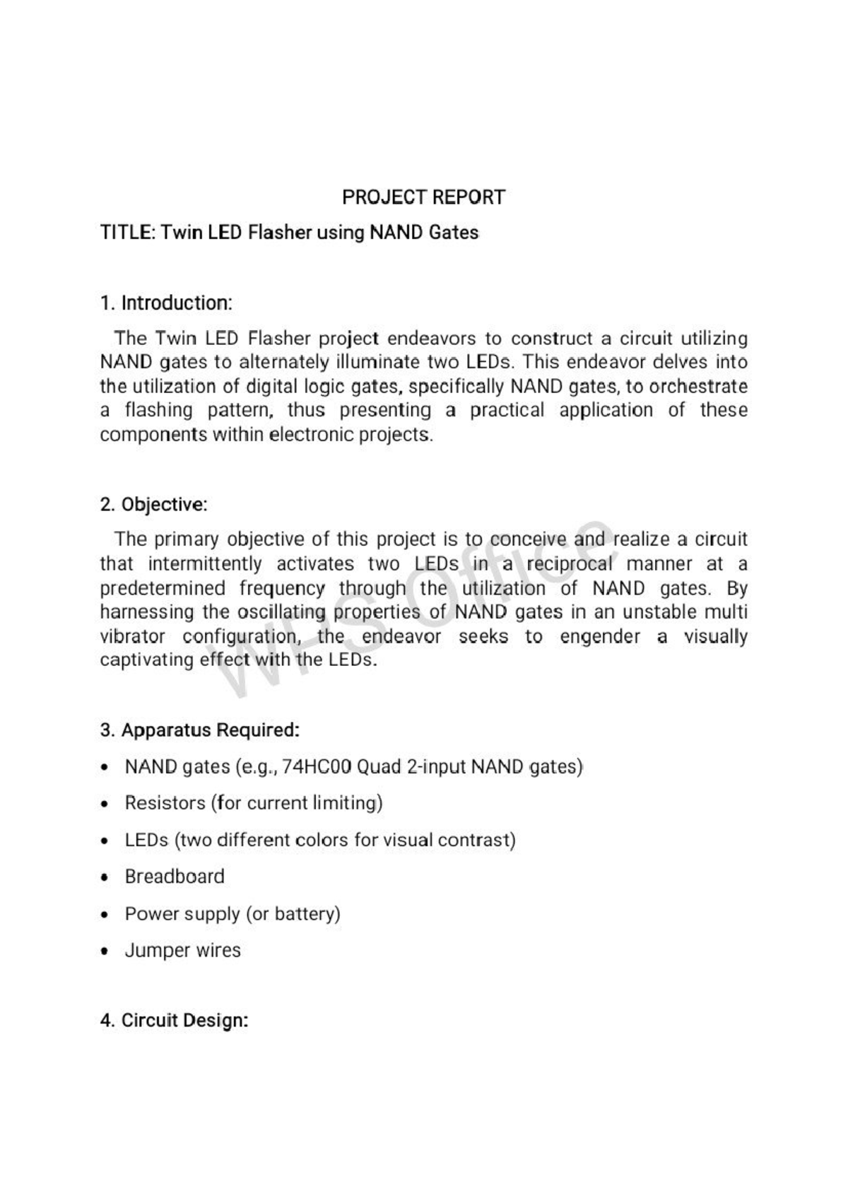 Image to PDF 20240214 21 - PROJECT REPORT TITLE: Twin LED Flasher using ...