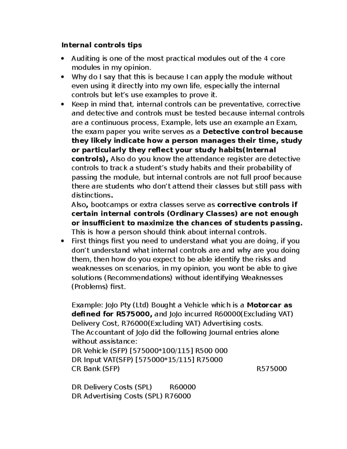 Internal Controls Tips for Auditing: Practical Applications and ...