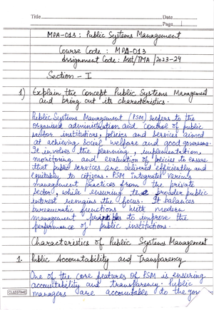 [Solved] The role of new technologies in public systems management ...