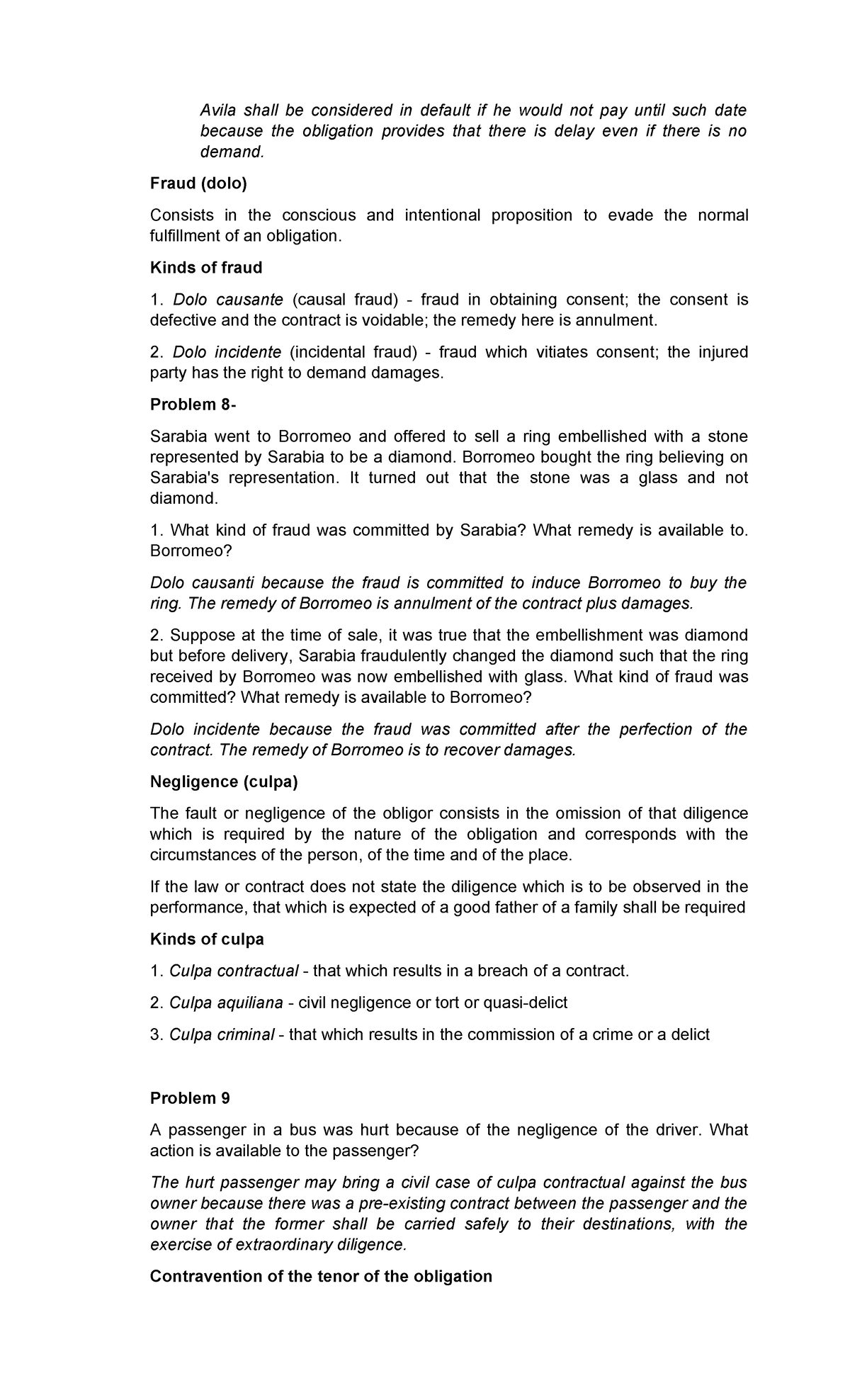 Test Bank RFBT Ampongan Chapter 1 - Avila shall be considered in ...