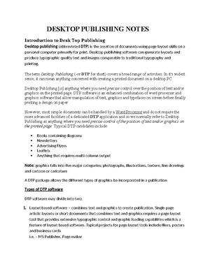 Introduction to DTP: Understanding Desktop Publishing Fundamentals ...