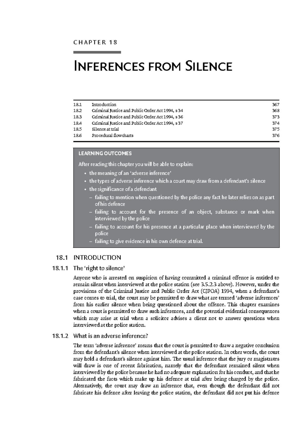 Chapter 18 - Inferences from Silence 367 C H A P T E R 1 8 Inferences ...
