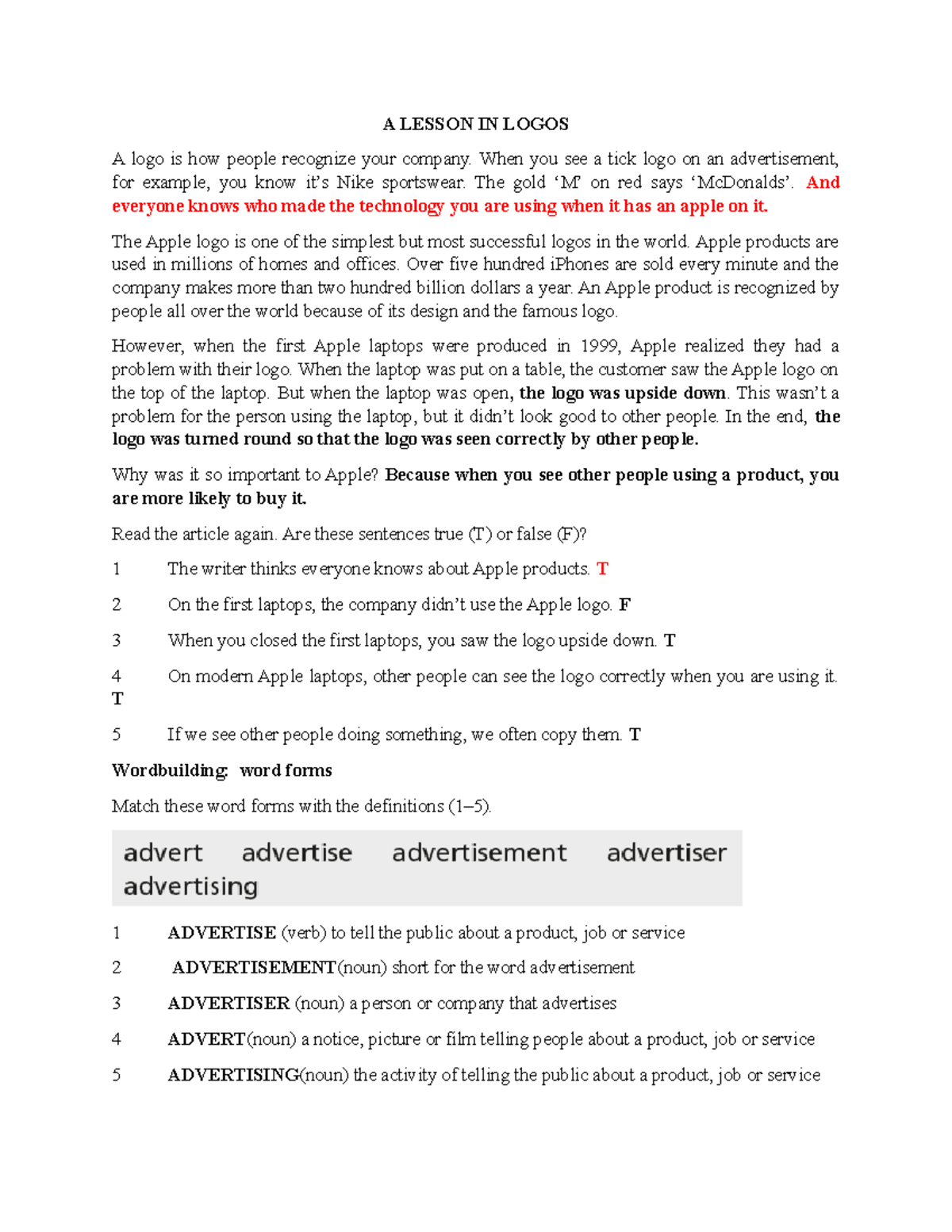 Unit 4 - Understanding Logos and Their Importance - Studocu