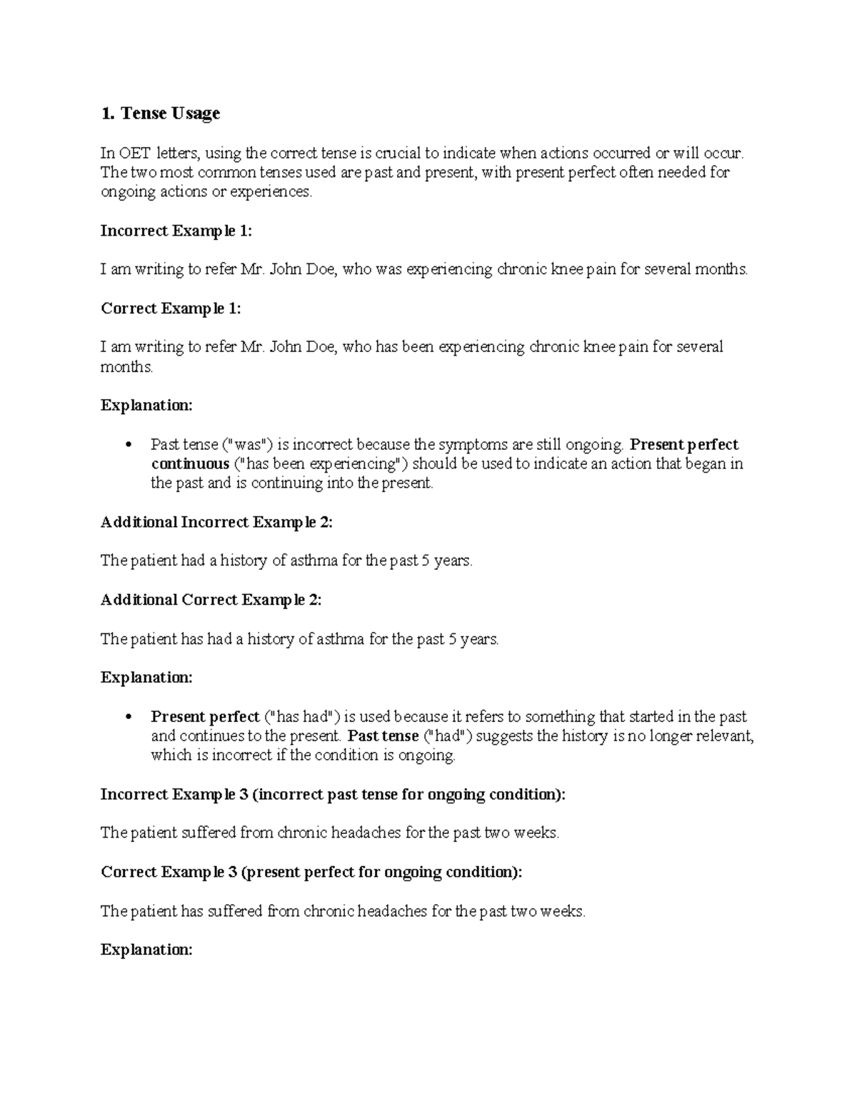Grammer - Grammar Exercise 1: Sentence Structure Practice This file ...