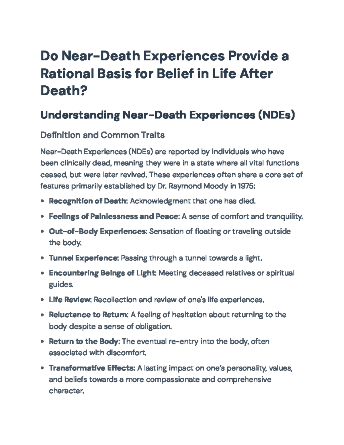 Exploring Near-Death Experiences (NDEs): Life After Death Evidence ...