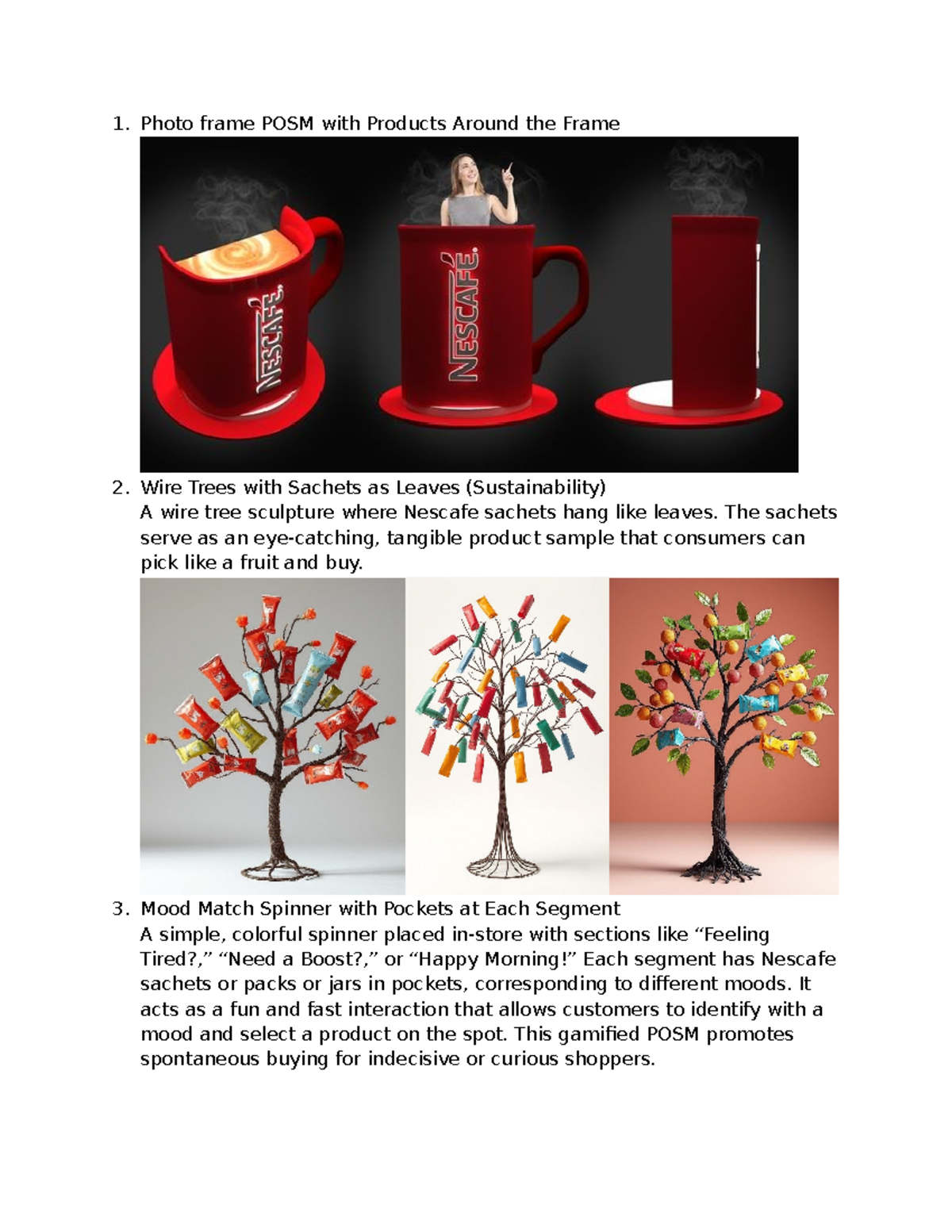 POSM Ideas - About Nescafe POSM - Photo frame POSM with Products Around ...