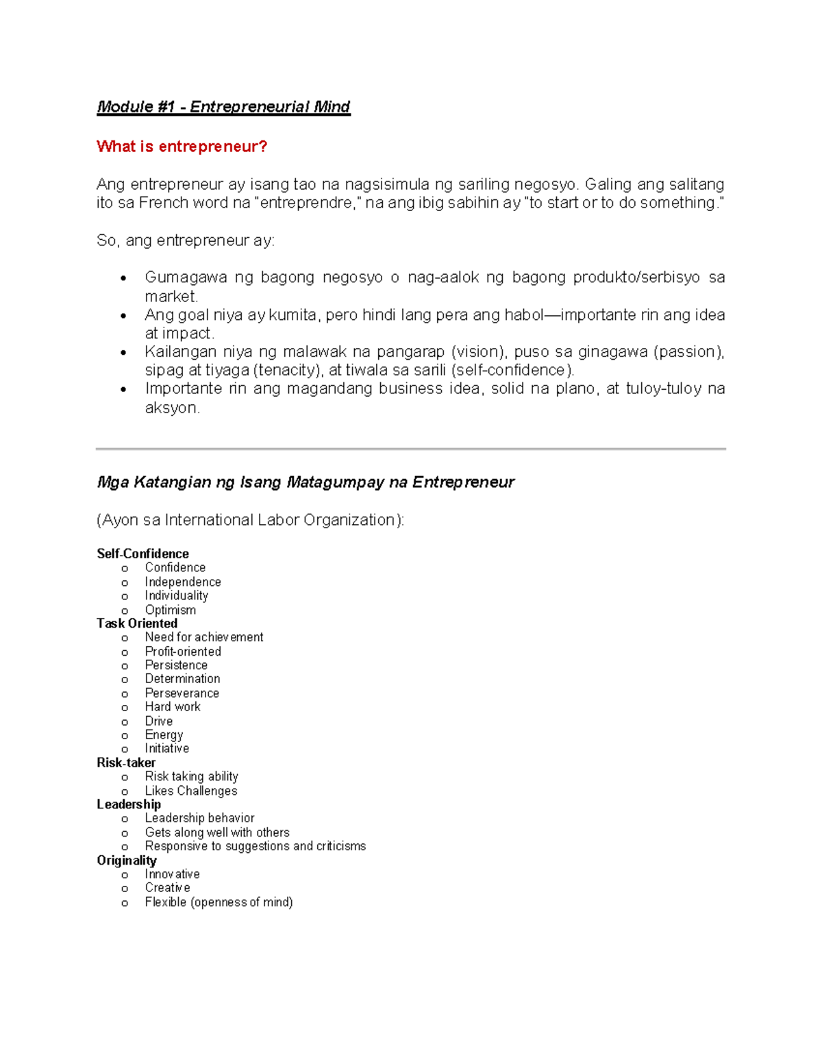GEN009 Reviewer: Entrepreneurial Mind & Nation-Building Insights - Studocu