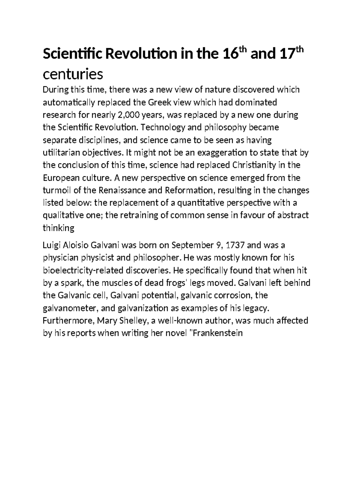 Scientific Revolution: Transformations in 16th-17th Century Science ...