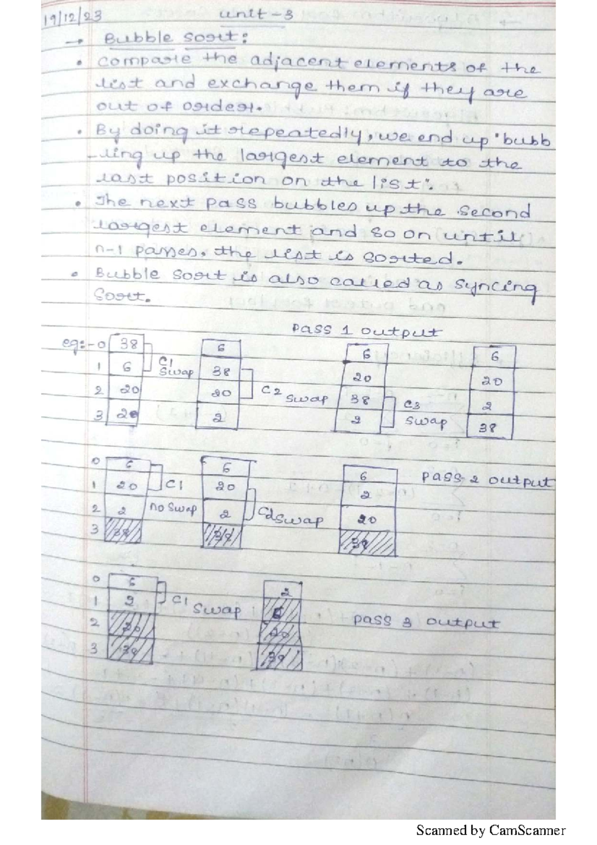 DAA Unit 3: Bubble Sort and Search Algorithms Explained - Studocu