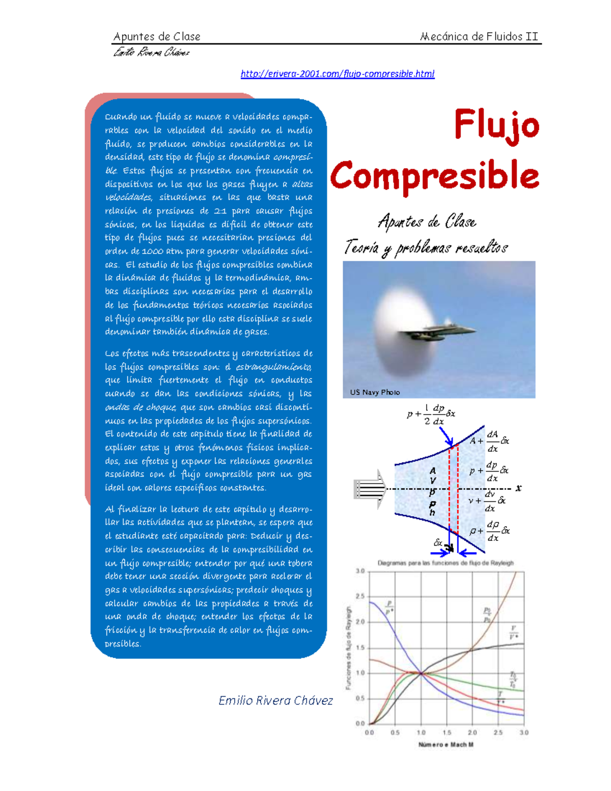 Flujo Compresible: Teoría y Problemas Resueltos - Apuntes de Clase ...