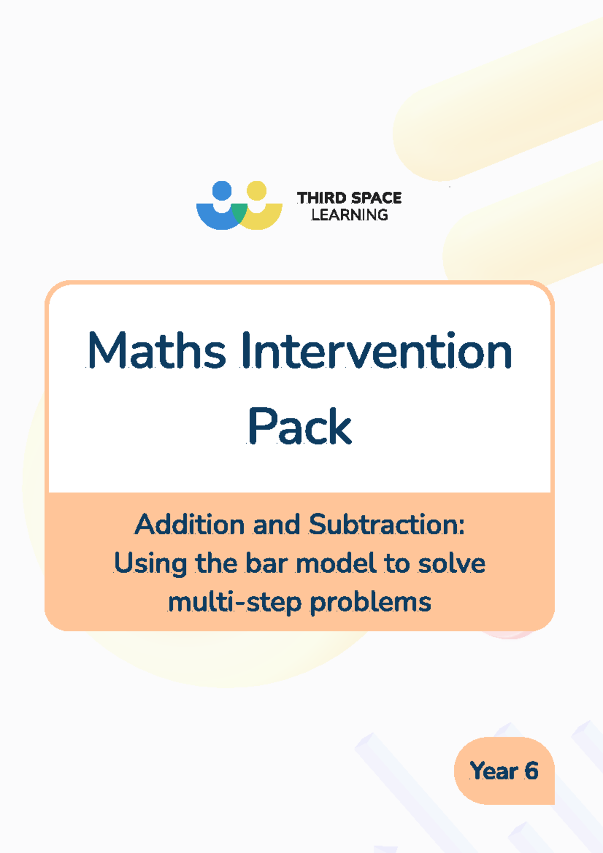 Y6 Maths Intervention: Solving Multi-Step Problems with Bar Models ...