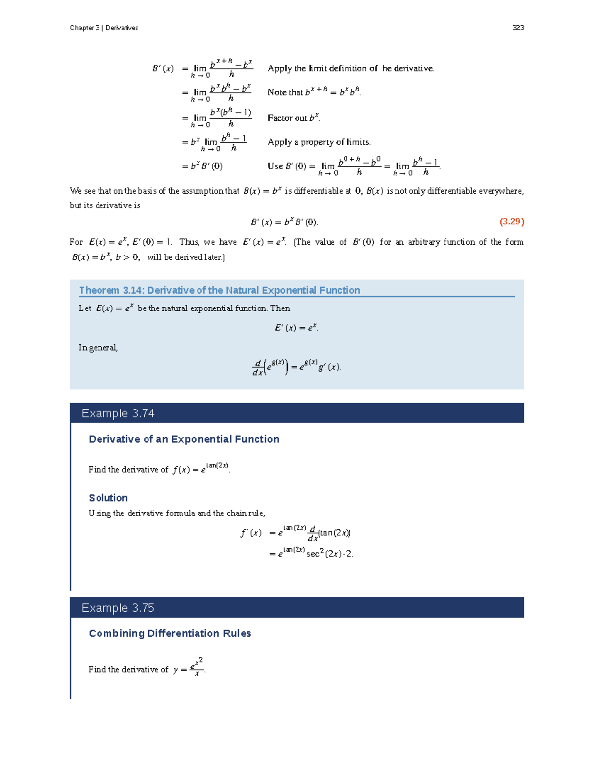 Chapter 3: Derivatives and Exponential Functions - Calculus 1 - Studocu