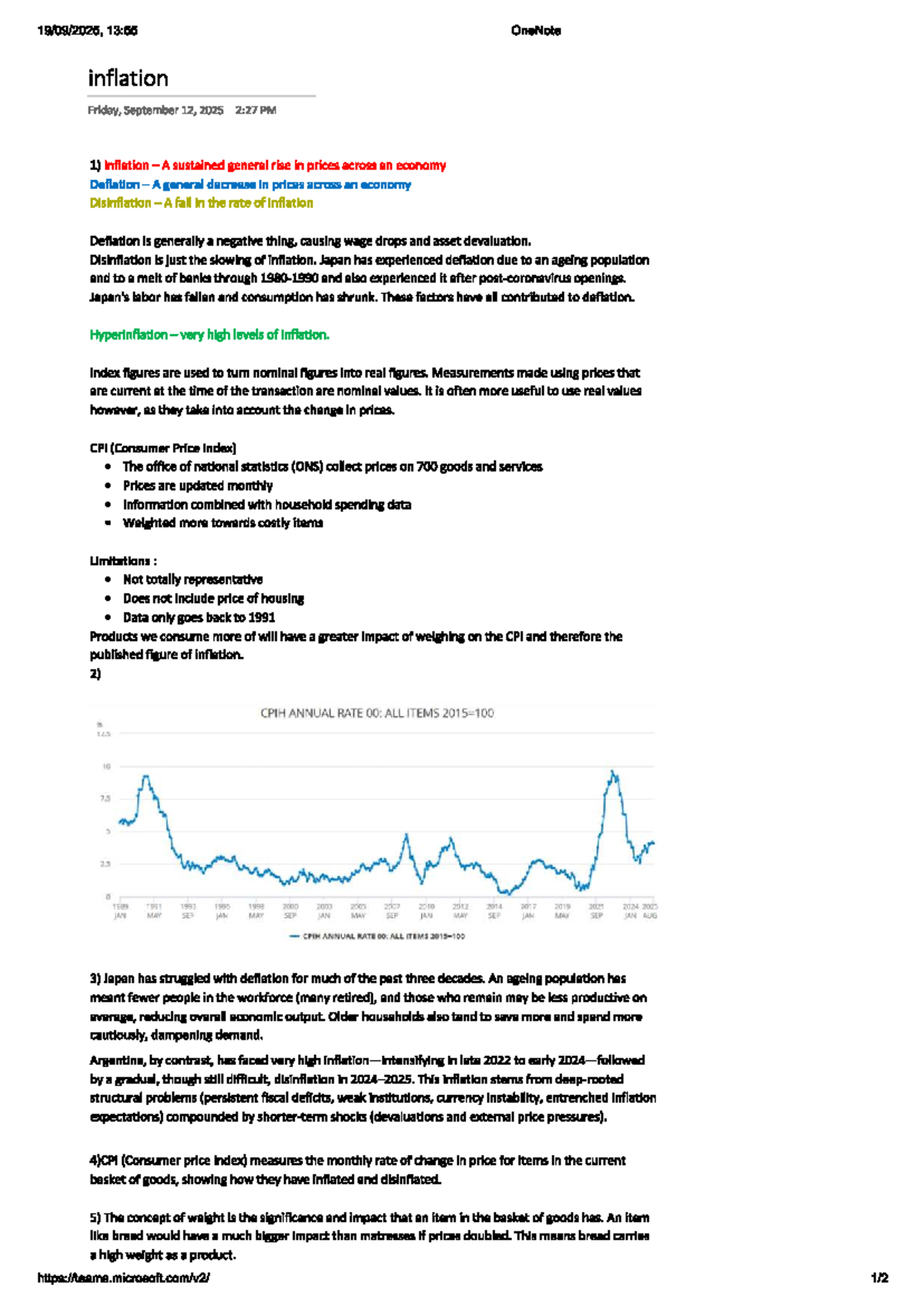 Inflation Analysis and CPI Insights - HW 13:55 - Studocu
