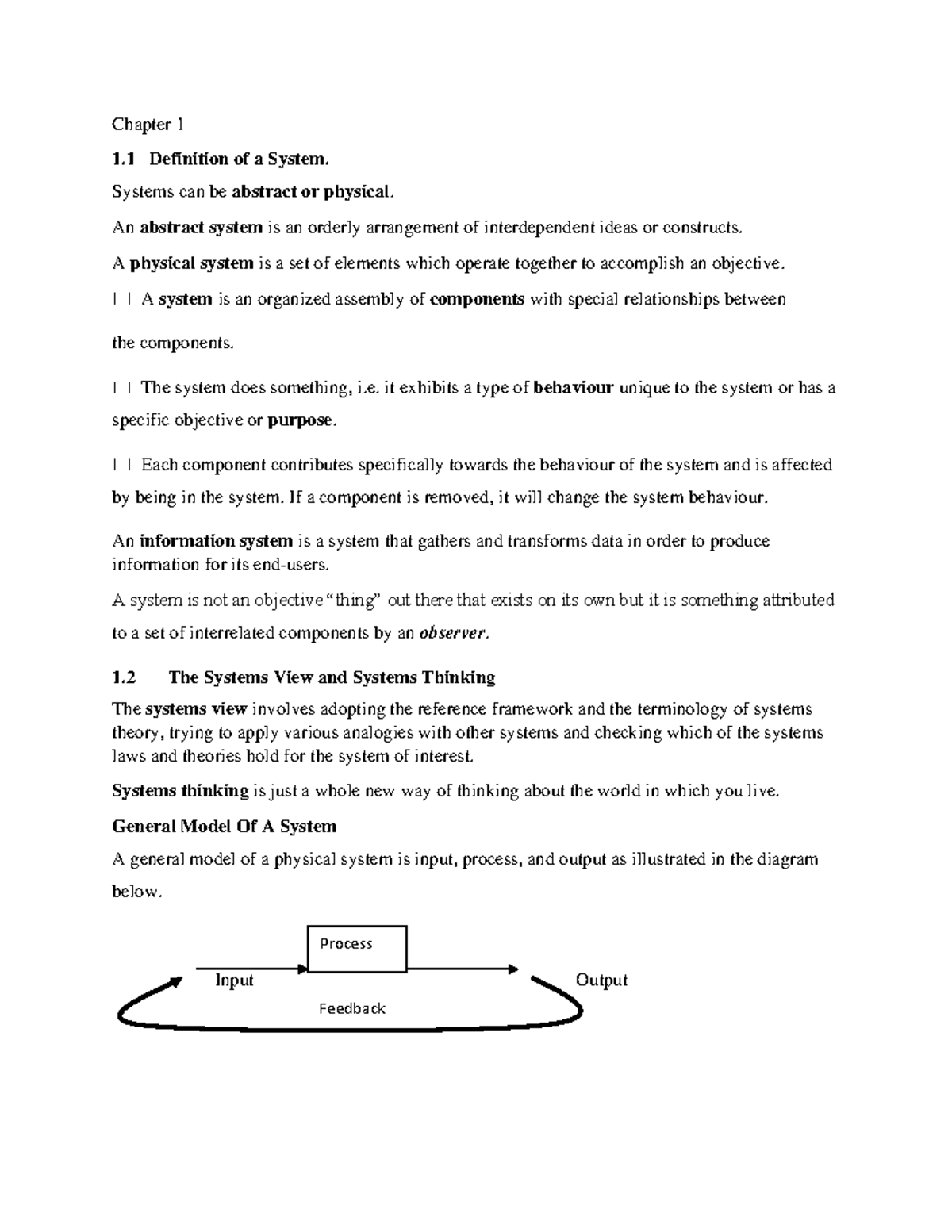 IS 101: Chapter 1 Summary - Understanding Systems and Information - Studocu